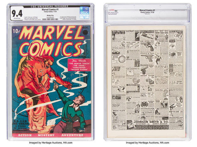 Comic Book Pop: 'Marvel Comics No. 1' Up For Auction | The Pop Insider