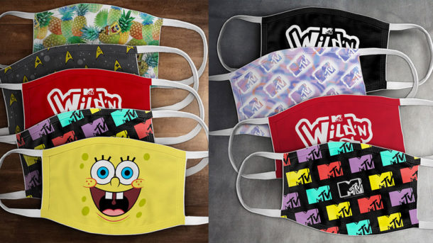 Pop Culture Merch: ViacomCBS Reusable Masks | The Pop Insider