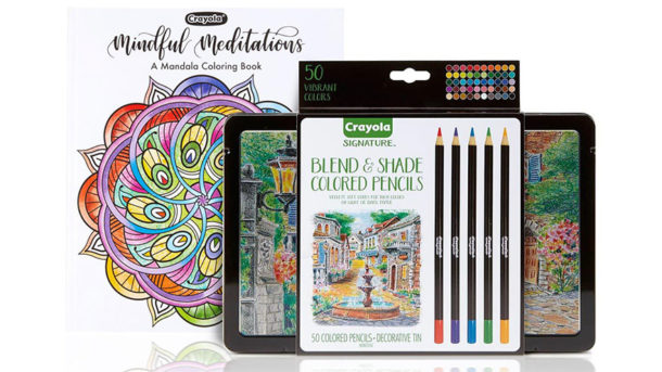 MANDALA COLORING BOOK WITH SIGNATURE COLORED PENCILS - The Pop Insider
