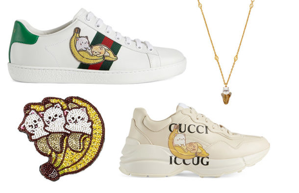 The Banana Cats of 'Bananya' Go High Fashion with a Gucci Collection