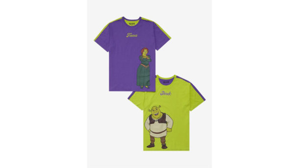 SHREK PORTRAIT DUO-TONE COUPLE T-SHIRT - The Pop Insider
