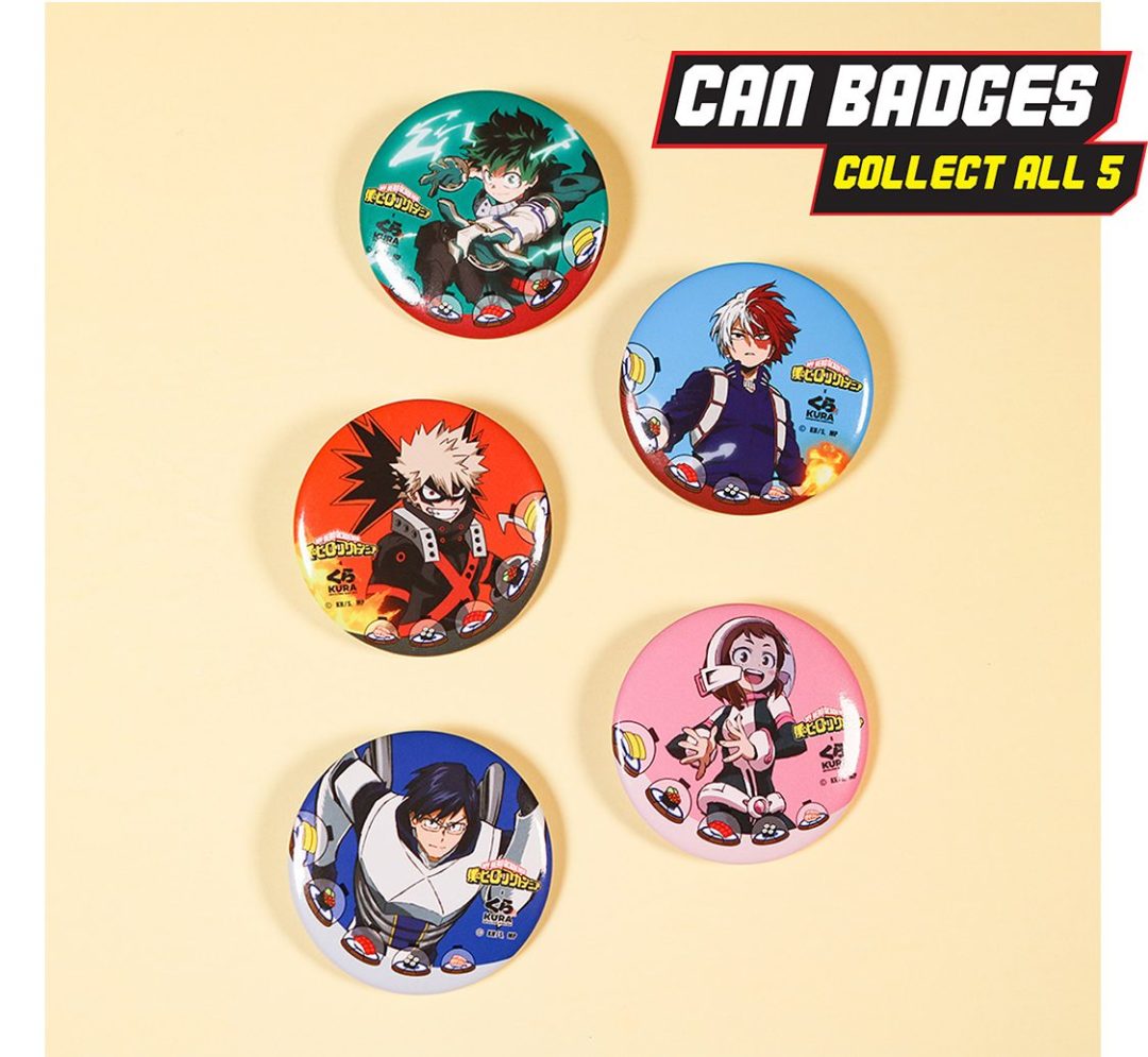Kura Sushi Bikkura Releases My Hero Academia Accessories