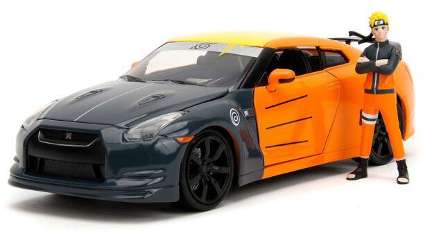 NARUTO 1:24 SCALE HOLLYWOOD RIDES 2009 NISSAN GT-R DIE-CAST VEHICLE ...