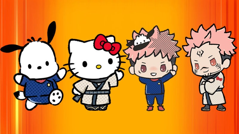 New Anime Merch: Hello Kitty x Jujutsu Kaisen Figpins | The Pop Insider
