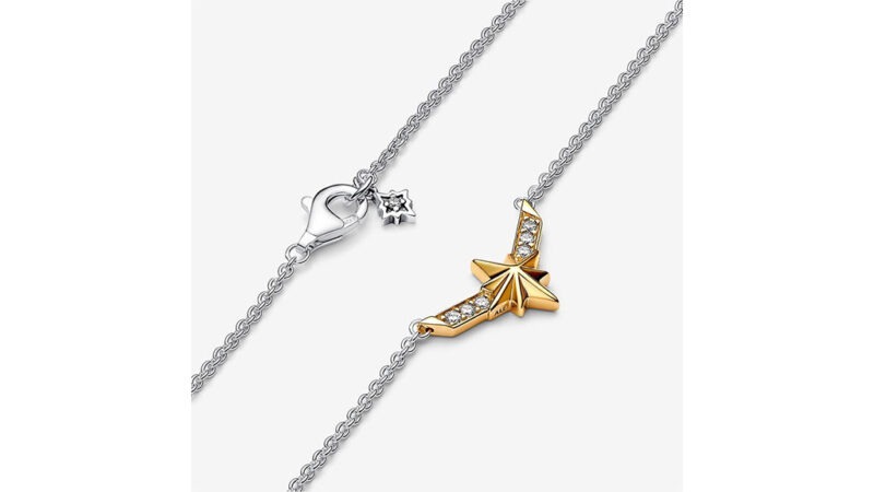 MARVEL CAPTAIN MARVEL OCTOGRAM STAR TWO-TONE PENDANT NECKLACE - The Pop ...