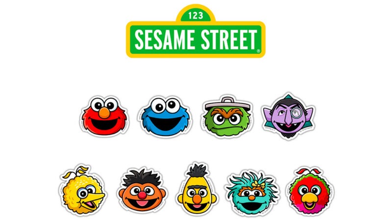 THE SESAME STREET FACES STICKER BUNDLE - The Pop Insider