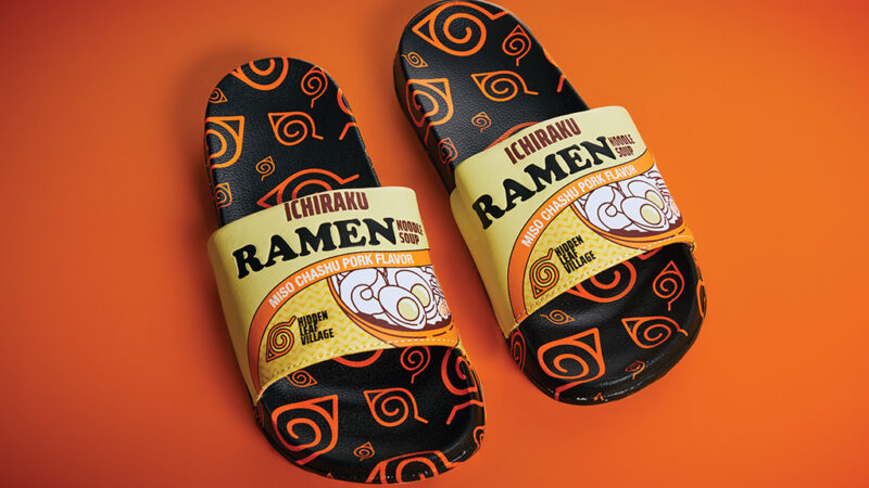 NARUTO ICHIRAKU’S RAMEN SLIDE SANDALS - The Pop Insider