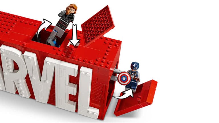 MARVEL LOGO AND MINIFIGURES - The Pop Insider