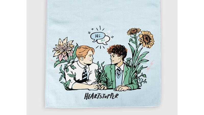 HEARTSTOPPER NICK AND CHARLIE KITCHEN TOWEL - The Pop Insider