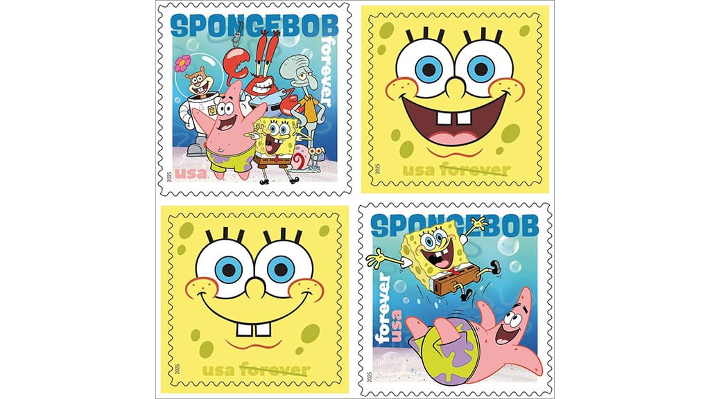 SpongeBob Stamps Are Perfect for Pen Pals and Fan Mail - The Pop Insider