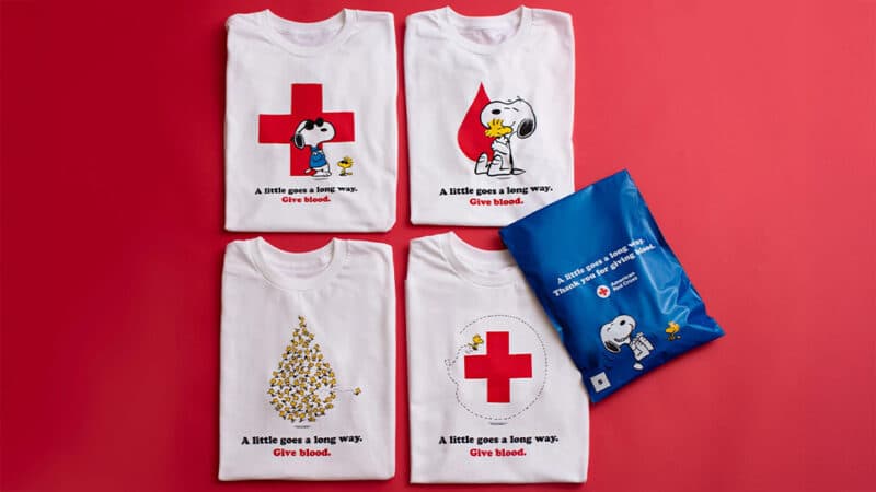 The American Red Cross Is Gifting Blood Donors Exclusive Snoopy T ...