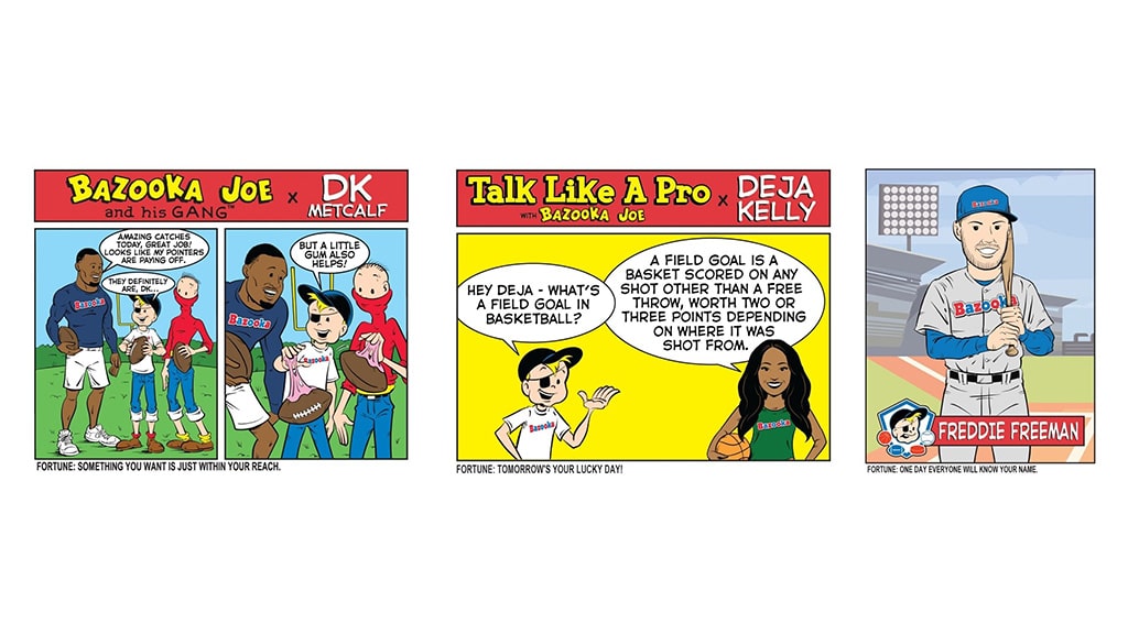 These Bazooka Joe Sports Comics Are Playin' with the Pros - The Pop Insider