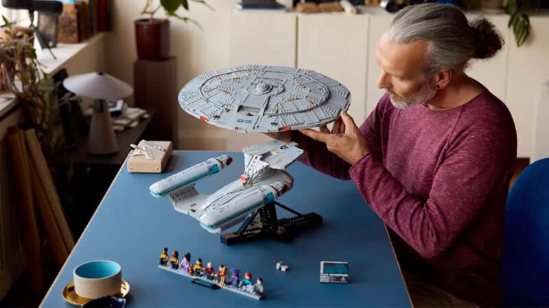 Blast off for Building with This Star Trek U.S.S. Enterprise LEGO Set ...