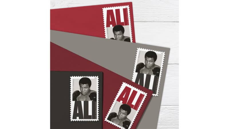 Send Mail Like a Champ with These Muhammad Ali Stamps - The Pop Insider