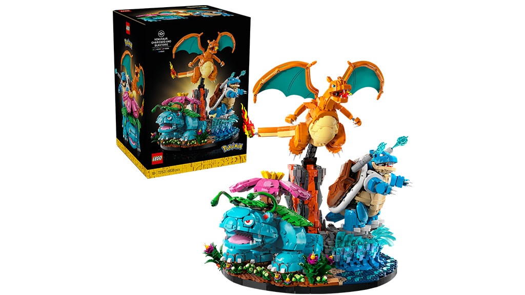 LEGO POKÉMON VENUSAUR, CHARIZARD, AND BLASTOISE - The Pop Insider