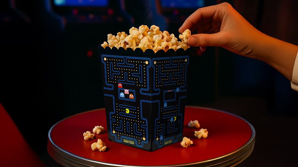 PAC-MAN MAZE GAME BOARD POPCORN STORAGE BUCKET - The Pop Insider
