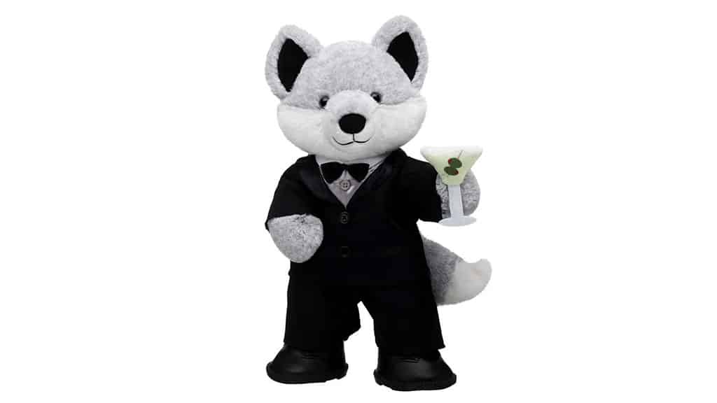 SILVER FOX STUFFED ANIMAL MARTINI GIFT SET - The Pop Insider
